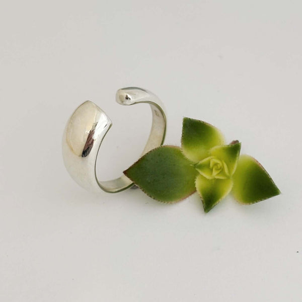 Sterling Silver Large Nearly There Ring – Pip Keane Design