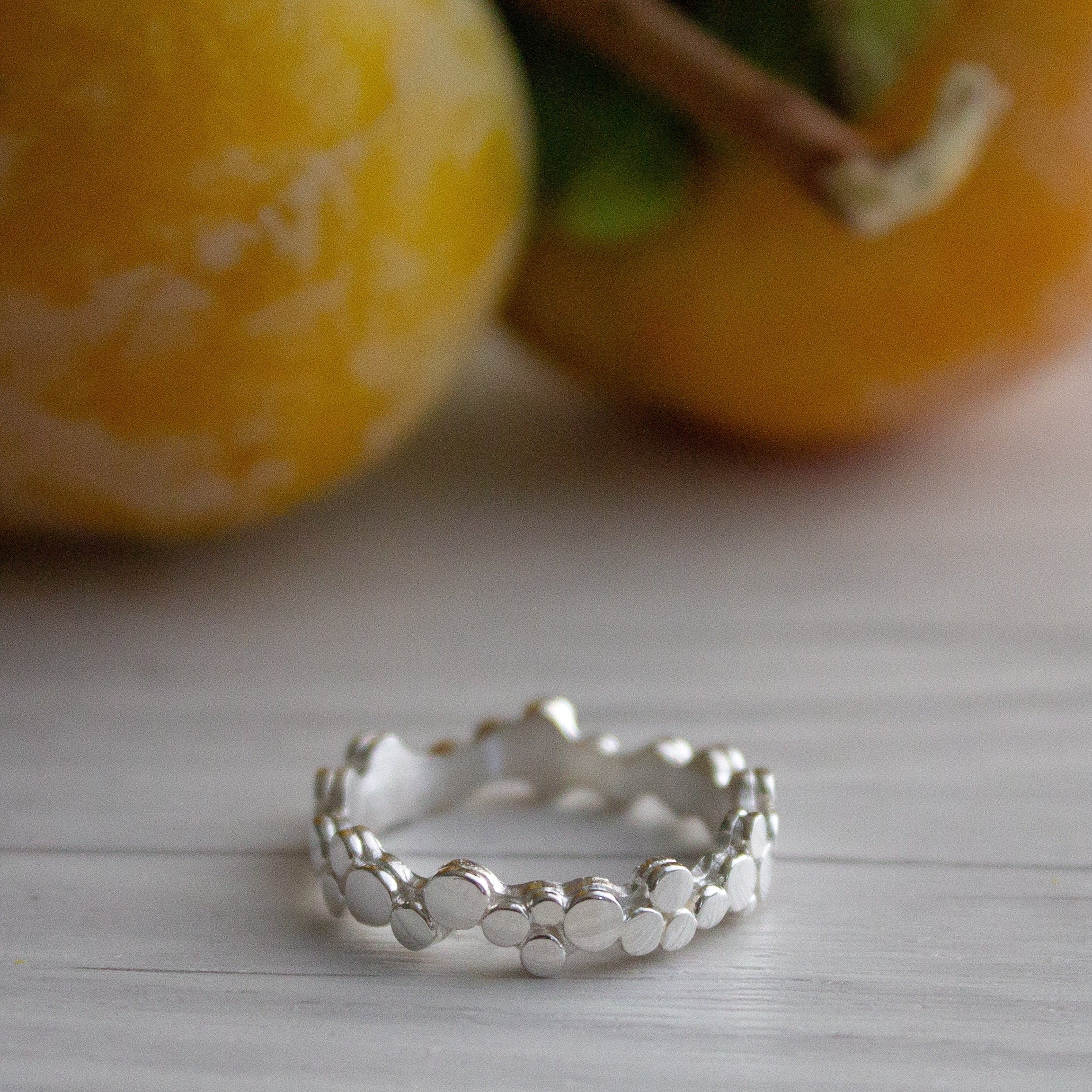 Silver Ring | Elegant Stepping stones ring – Pip Keane Design