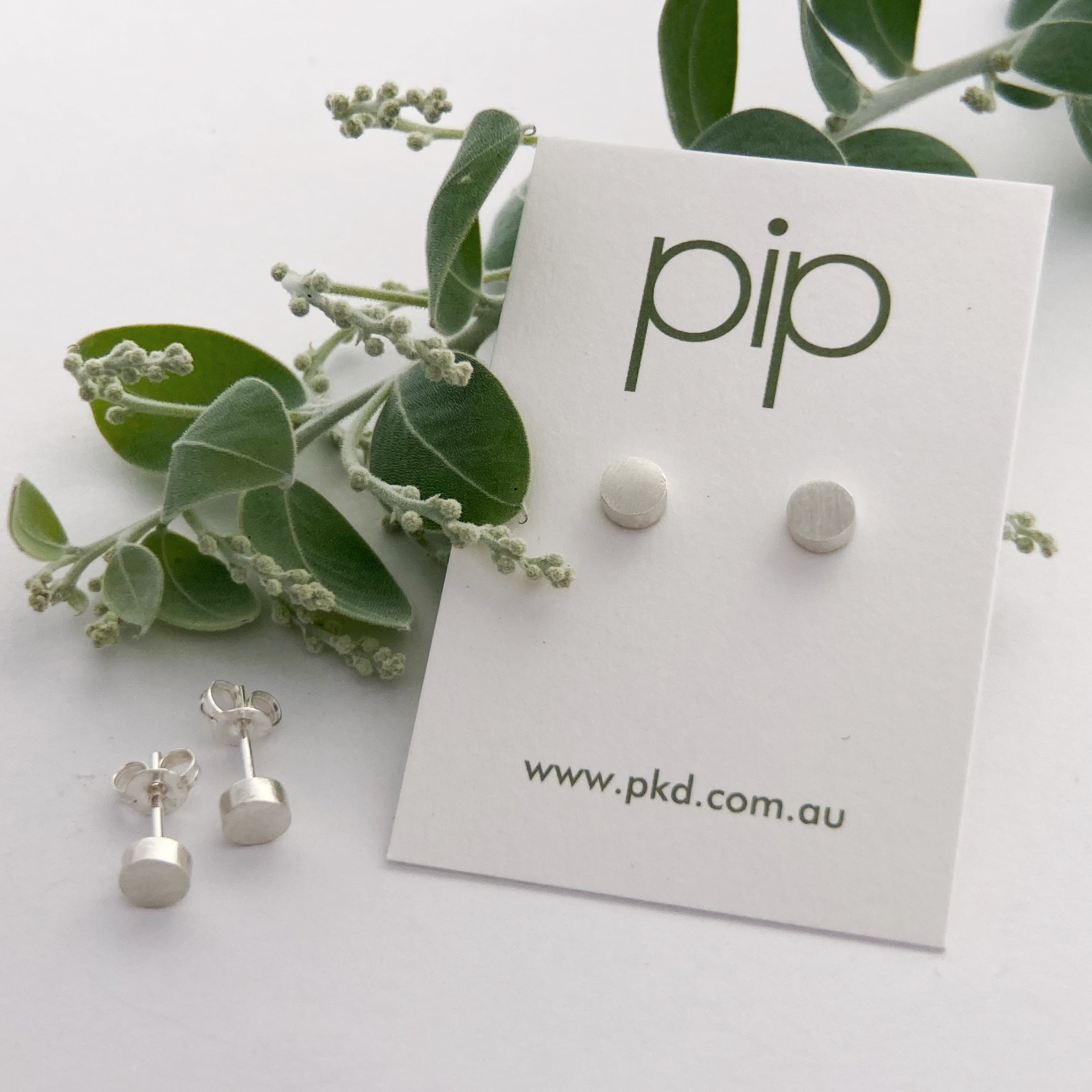 Silver round studs. Perfect gift for teens handmade studs – Pip Keane ...