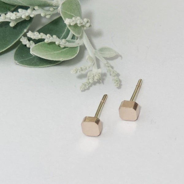 Square and Round sterling silver handmade studs for gifts – Pip Keane ...